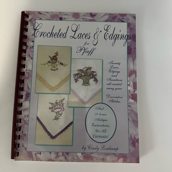 Other | Pb Book Crocheted Laces Edgings For Pfaff Cindy Losekamp 2 ...
